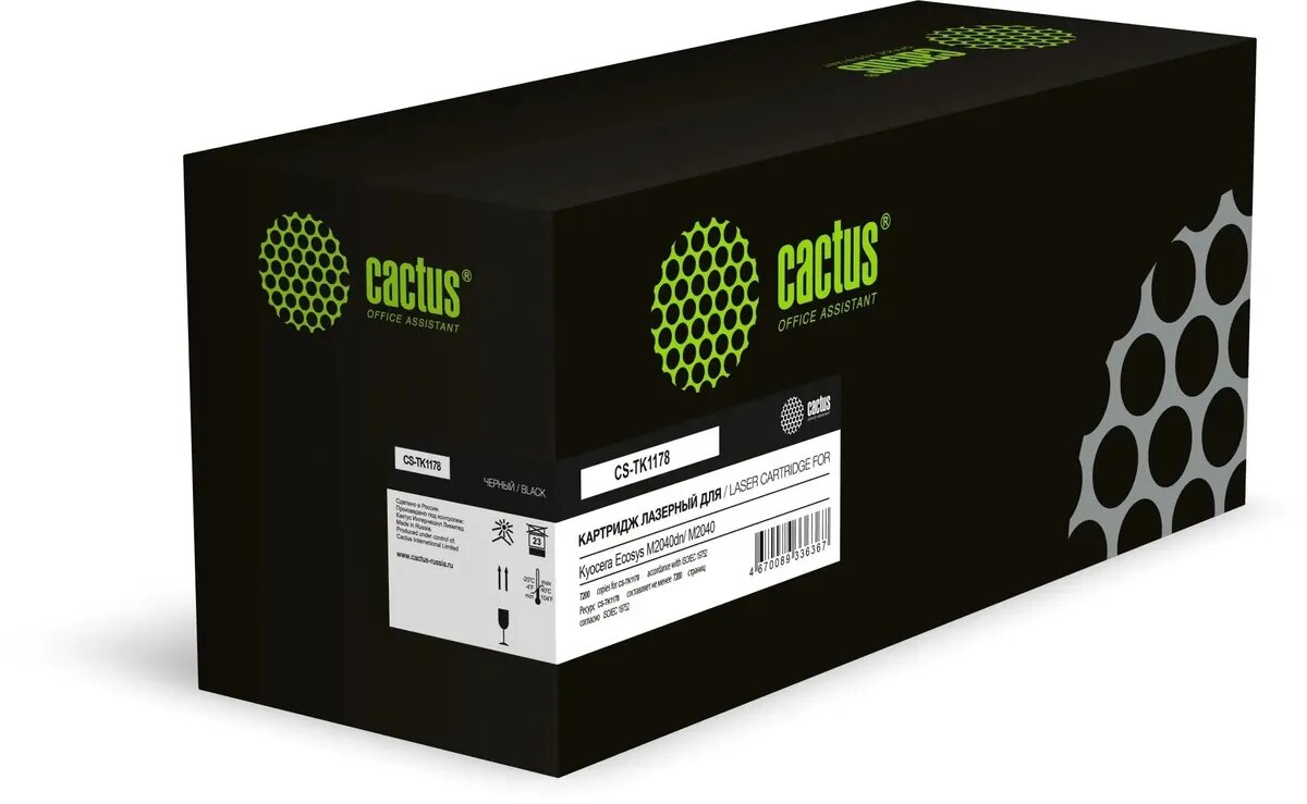 Картридж Cactus CS-TK1178, TK1178 ASIA CN, черный / CS-TK1178