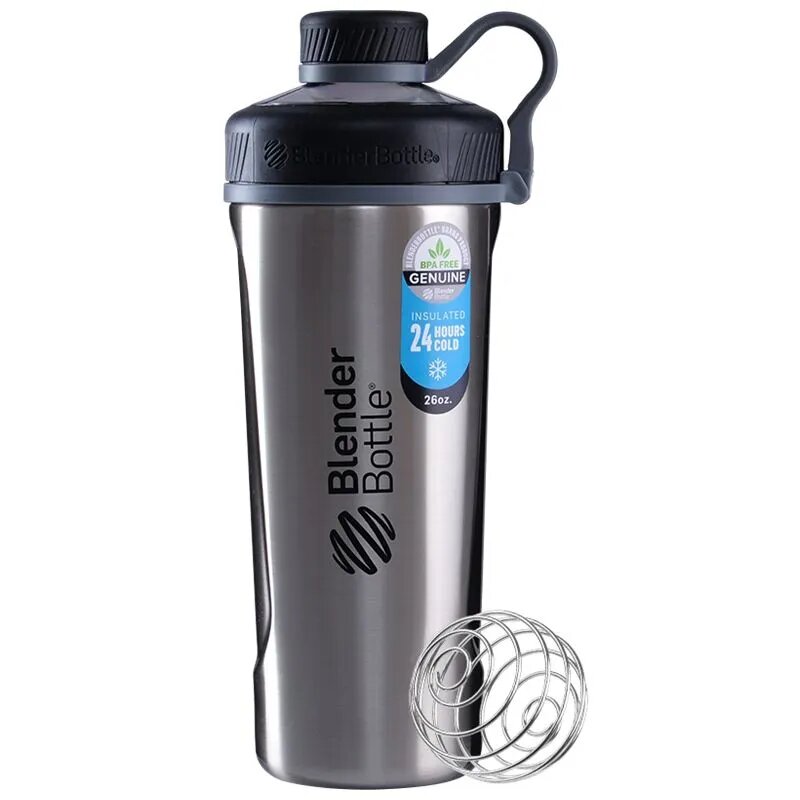 BlenderBottle Термокружка 0.77 л, тепло 6 ч, с ручкой, темно-серый