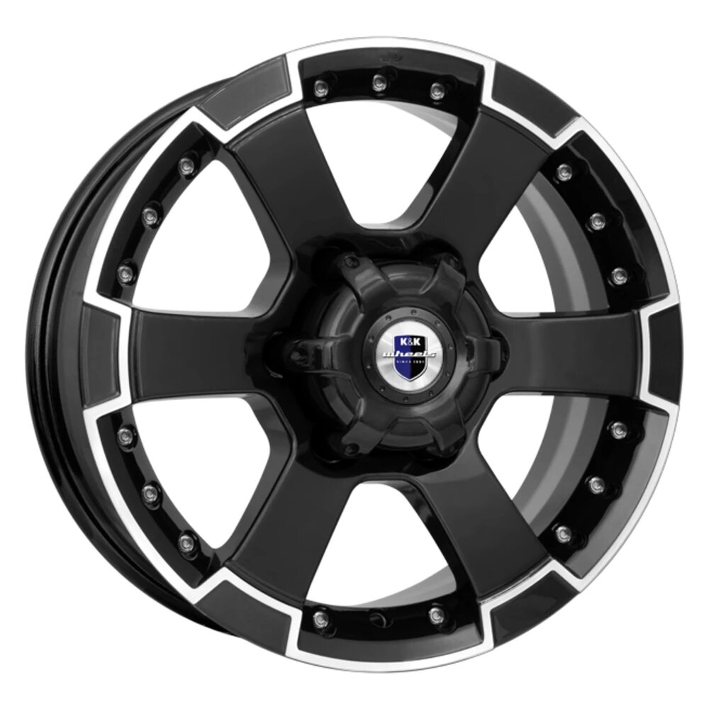 Колесный диск K&K М56 7x16 6x139.7 ET20 D67.1 Алмаз черный литой