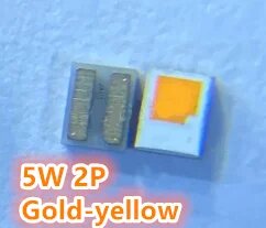 Светодиоды SMD O-S 2016 5W белые, золотисто-желтые 2-контактные, 3-контактные Goldyellow 2P 10PCS