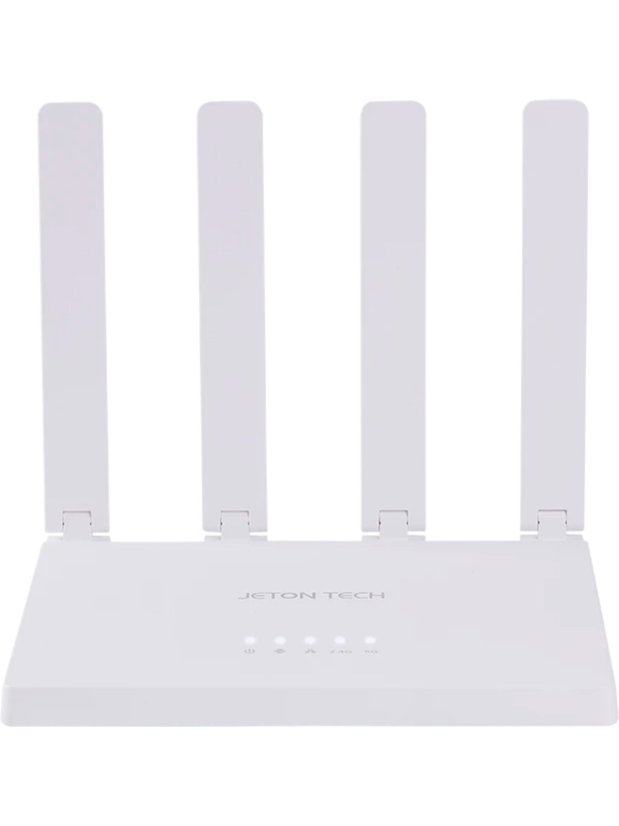 Роутер Jeton AX3000 Core Wi-Fi 6 AX3000 2976 Mbps 802.11 ax/ac/n/a 5 GHz , 802.11ax/b/n/g 2.4 GHz, IPv6