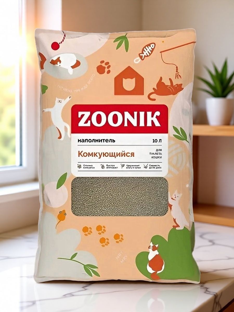 Зооник Наполнитель Глиняный Комкующийся 18000г.