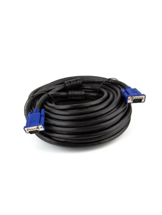 Шнур VGA-VGA 20 метров, V306 черный