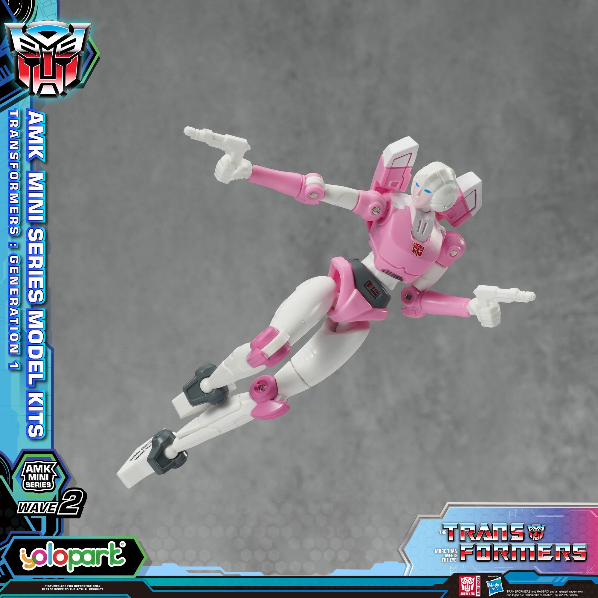 YOLOPARK Transformers G1 AMK MINI Arcee Модель Собранная Коллекционная Игрушка 80-100 Символов