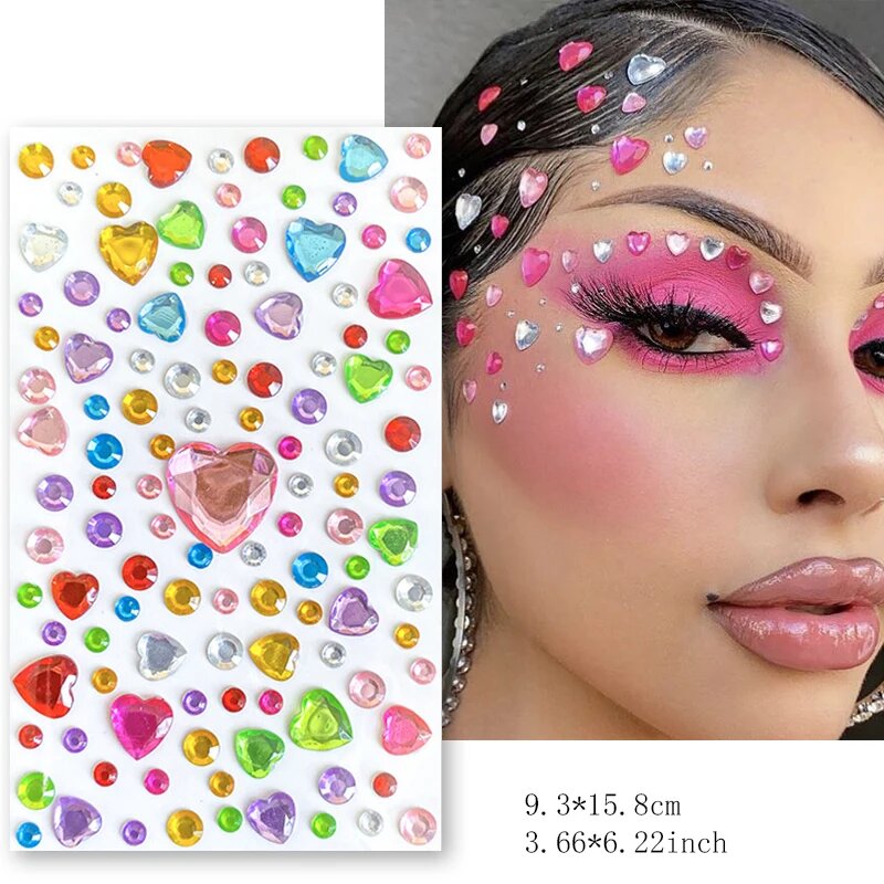 3D наклейки-украшения MAFANAILS для лица и тела NK-LT-193