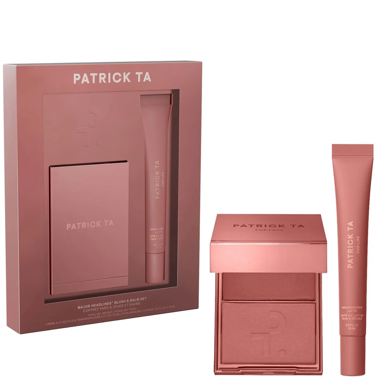 Patrick Ta Подарочный набор декоративной косметики Major Headlines Blush & Balm Set - Gingerbread Latte