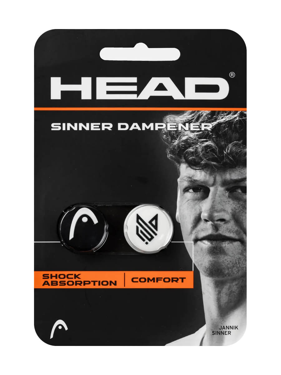 Виброгаситель для ракетки HEAD Sinner Dampener x2, цвет: White/Black