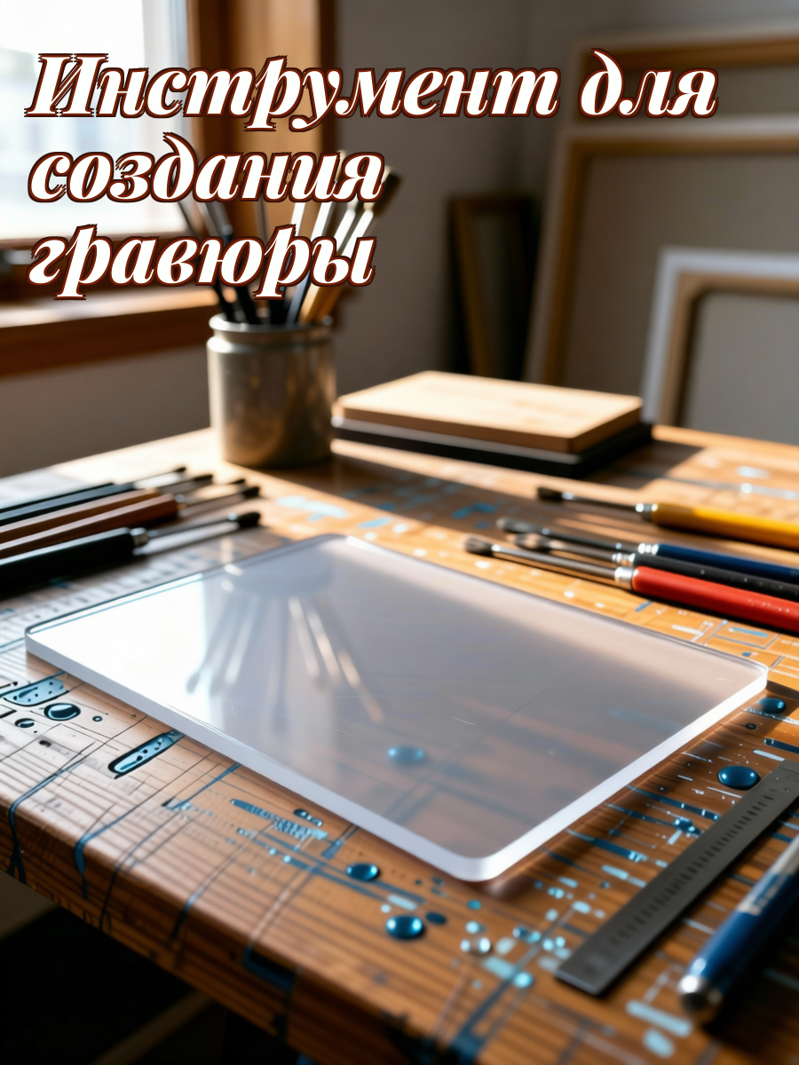 Гелевая печатная пластина для детей из мягкого прозрачного геля для рисования