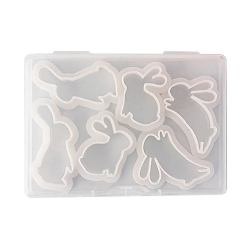 Глиняная форма для сережек из мягкой керамики Rabbit-YT0404 Big rabbit mold