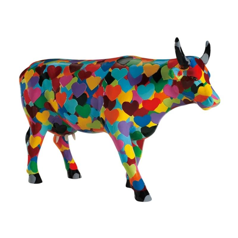 CowParade Фигурка коровы HEARTSTANDING COW размер L / 46737_359-0654
