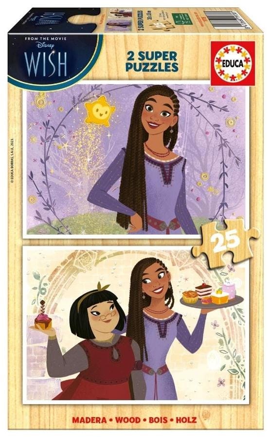Пазл Educa Желание, деревянные, 2x25 элементов