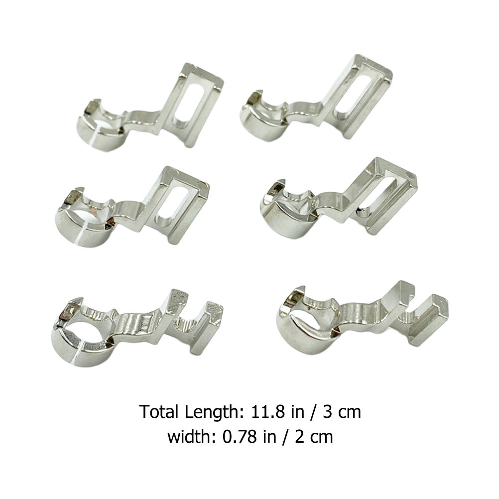 6 Штук Прутковые Ножки Для Швейной Машины Серебристый 2X2X3CM
