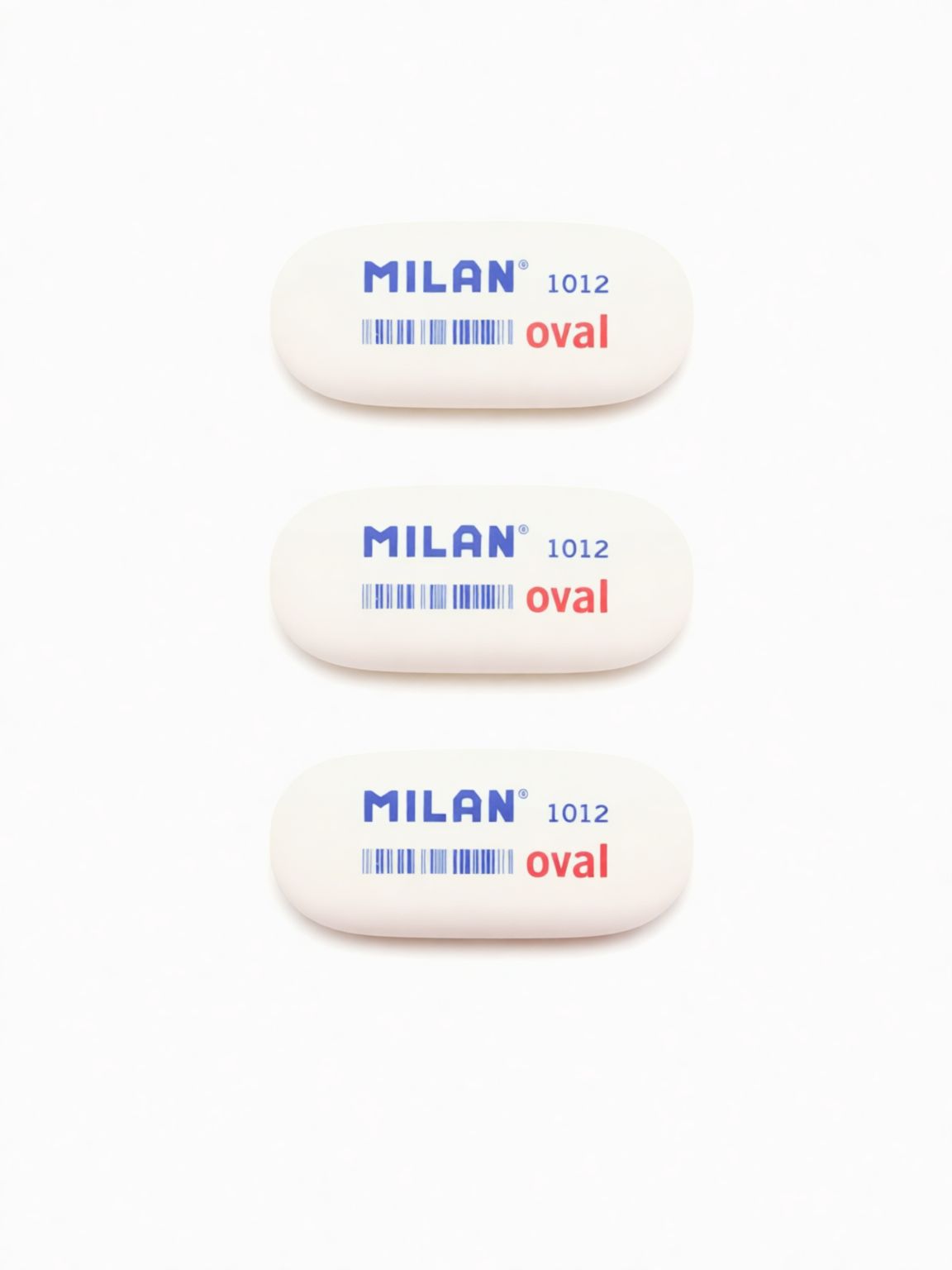 Ластик MILAN, модель 1012, большой овал,1 шт