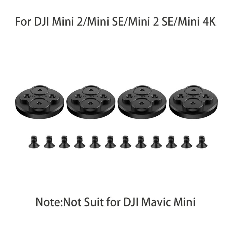 Крышки двигателя для DJI Mini 2/MINI SE/2 SE/Mini 4K ZNTCH 4 шт. Black