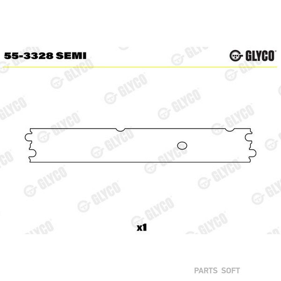 GLYCO 553328SEMI 55-3328 SEMI втулка шатуна !46x50.625 SEMI\ MAN D2555/65 76>