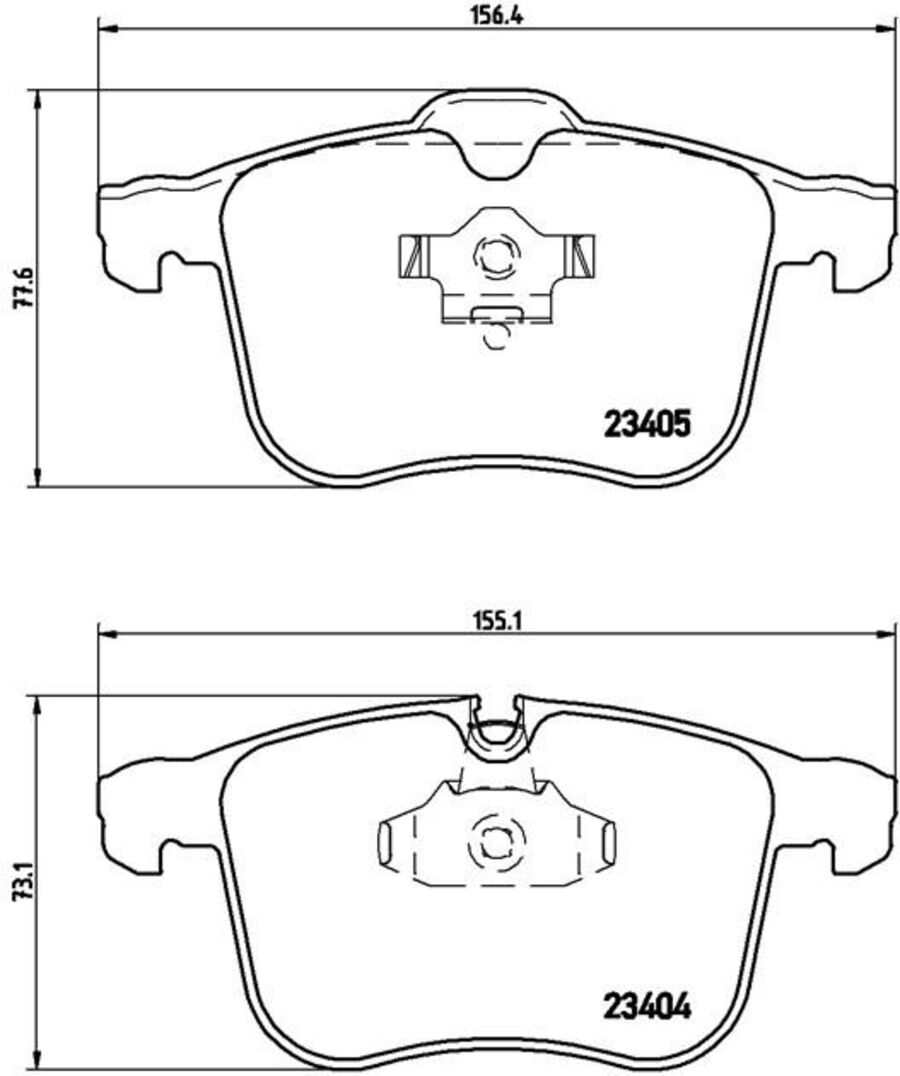 Колодки Пер. opel Vectra C 02-08 (BREMBO P59049)