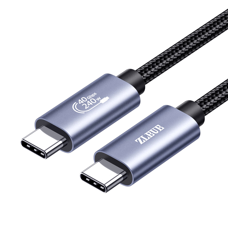 ZhiJi USB4 полнофункциональный кабель Type-C 1,5 м 40 Гбит/с 8K дисплей 240 Вт быстрая зарядка с двойной экранировкой