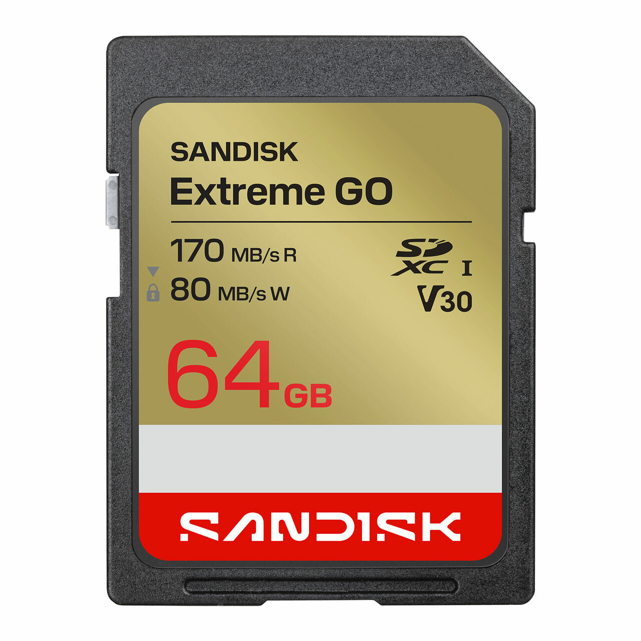 Карта памяти SanDisk SDXC 64GB Extreme GO UHS-I V30 170/80 МБ/с