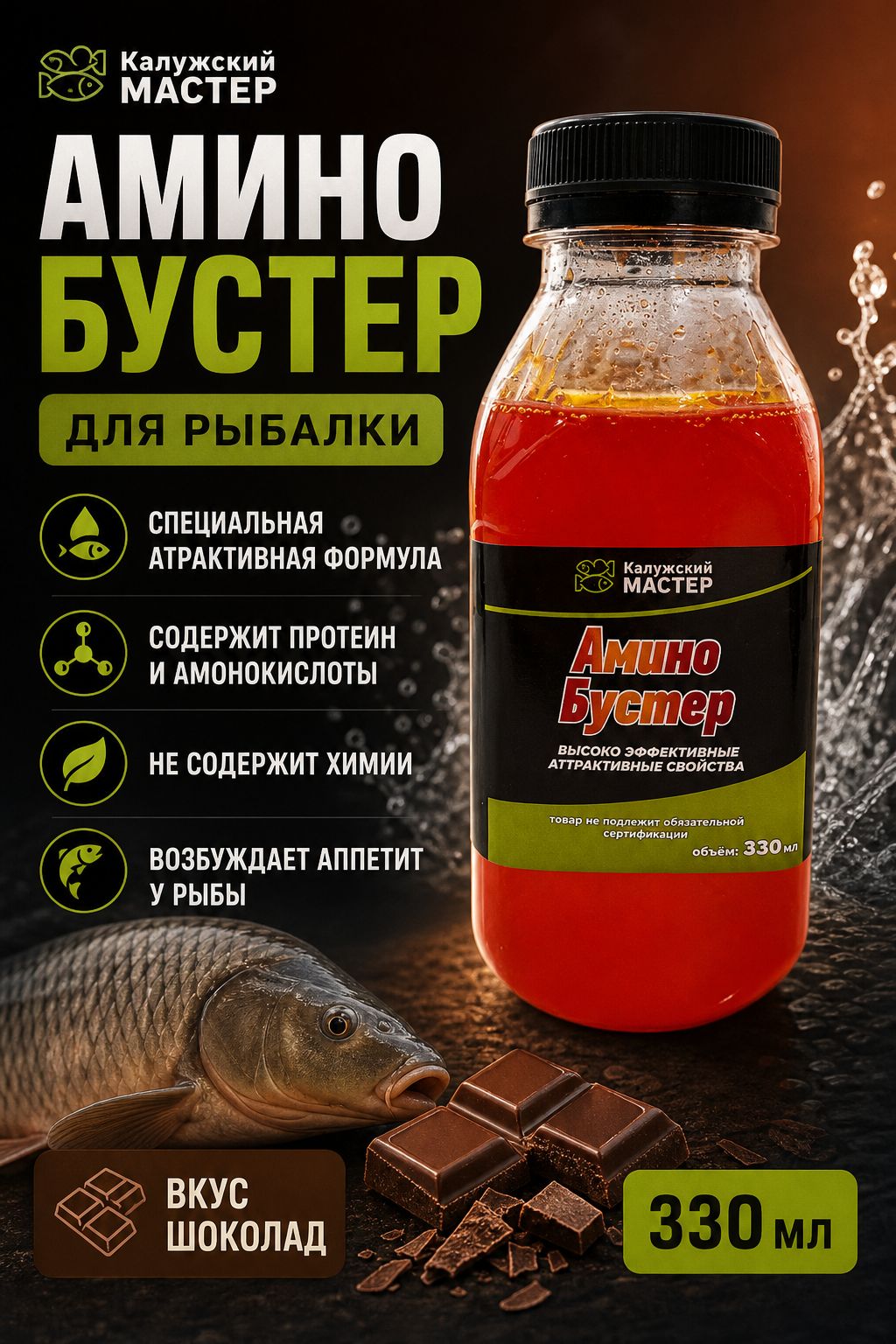 Амино бустер (арома для рыбалки) шоколад