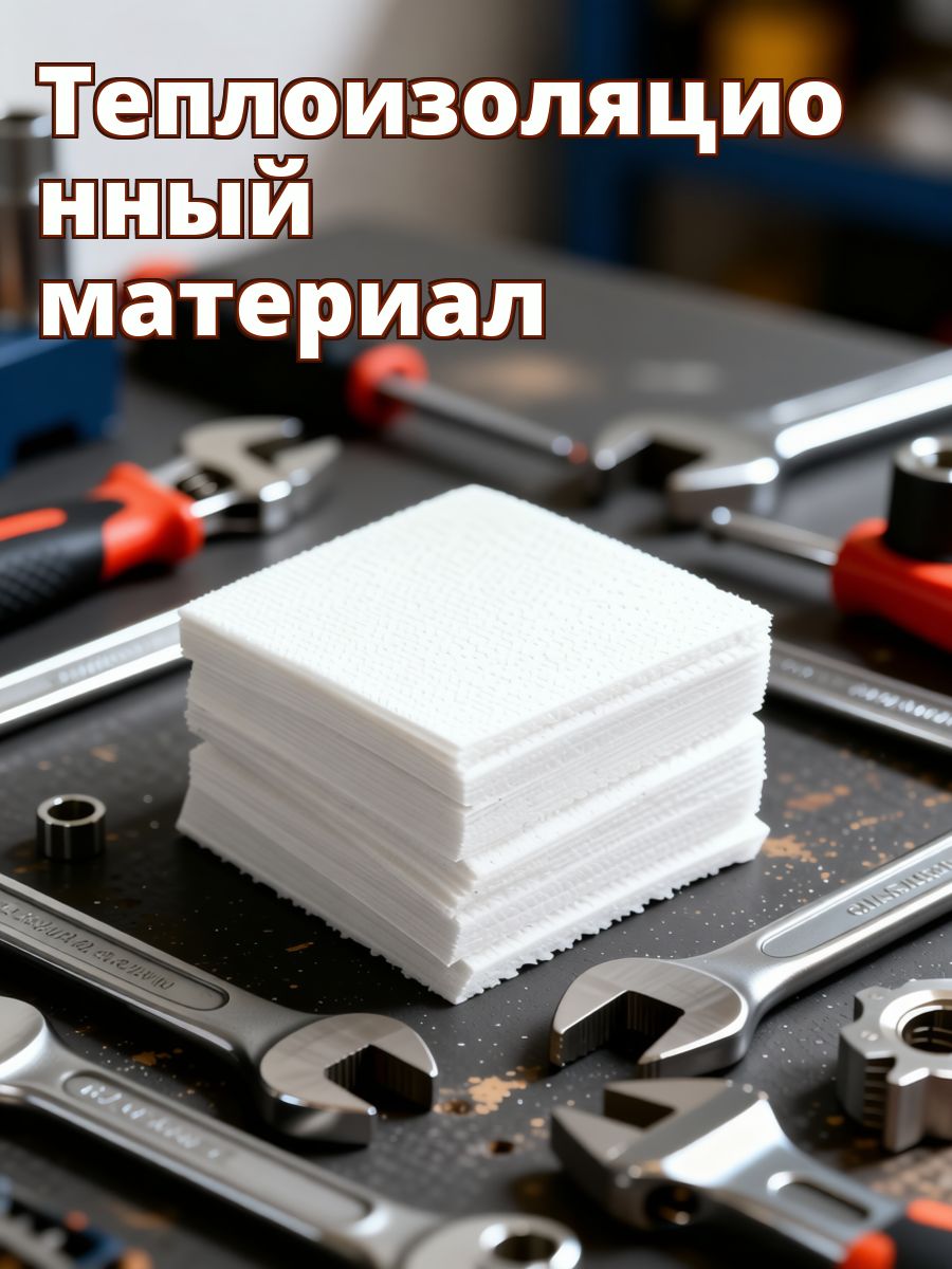 50 Листов Огнеупорная Керамическая Бумага Для Стекла И Глины Размером 8.00X8.00X0.01Cm