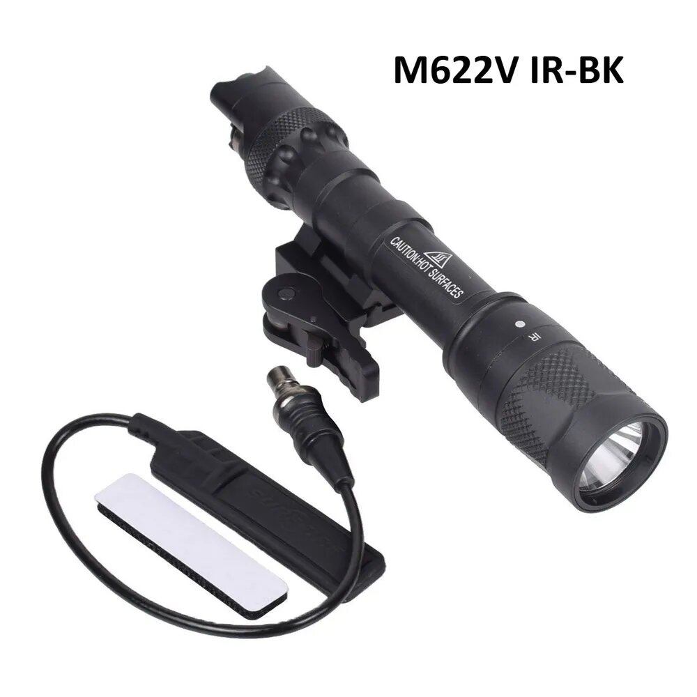 LAMBUL M622V IR-BK Ручной (универсальный) тактический фонарь, 500 лм, Холодный белый/ИК, Авиационный алюминий