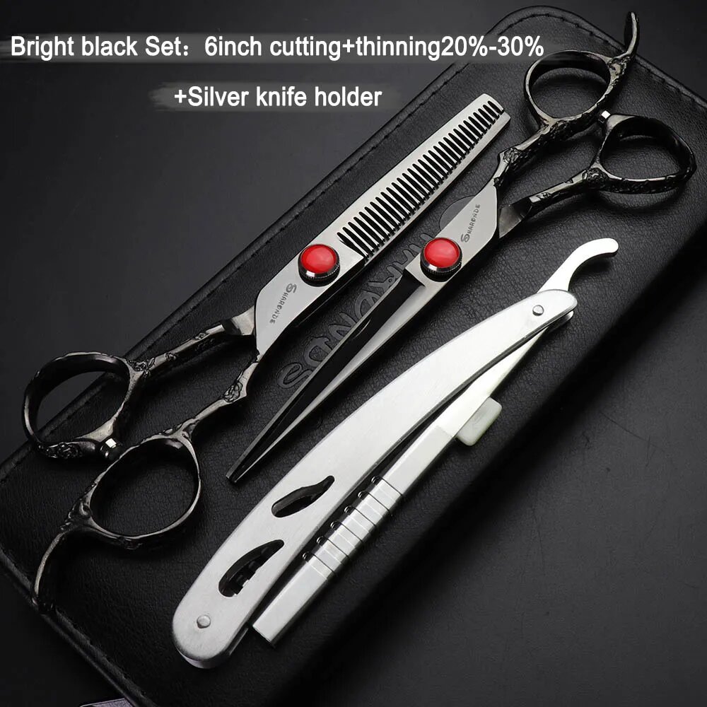 Парикмахерские ножницы Axemoore Japan440c 7 дюймов 6 inch 2PC and razor