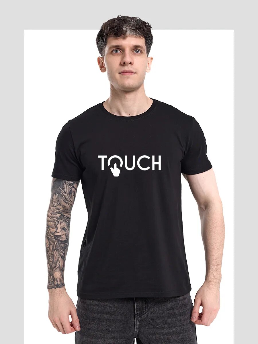 Футболка с принтом рисунок касание арт