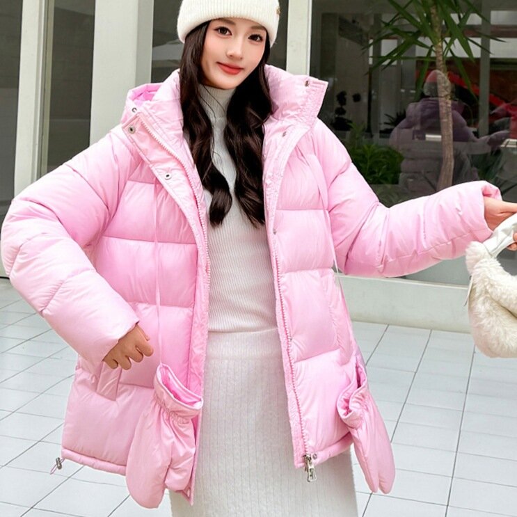 Пуховик  куртка2026, размер XL, pink