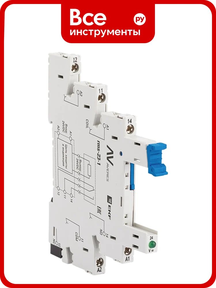 Промежуточное реле EKF, РM slim 23/1 AVERES rms-23-1