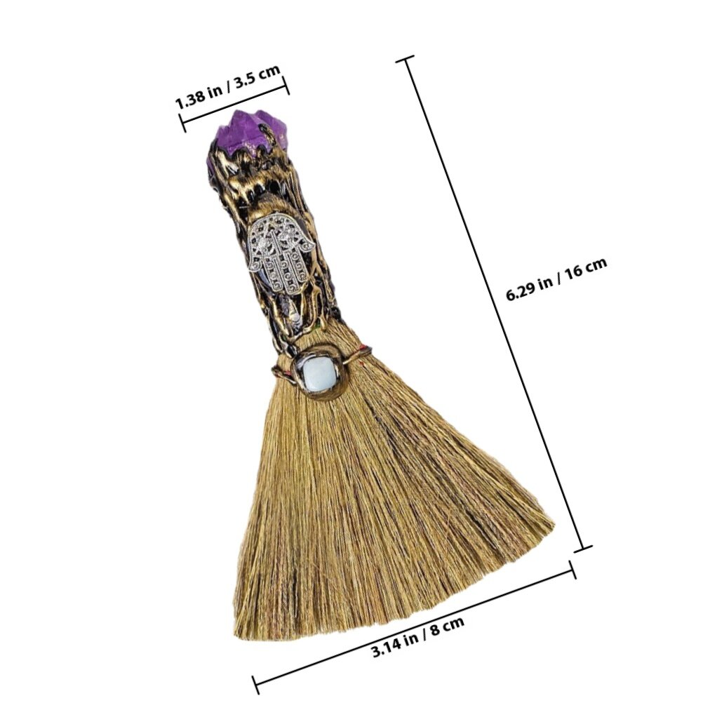 Halloween Mini Witch Broom Prop Для Фотосъемки И Видеосъемки 16.00X8.00X3.50Cm