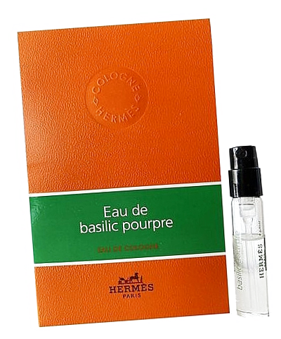 Сэмпл Гермес Пурпурный Базилик одеколон 2 мл унисекс / Hermes Eau De Basilic Pourpre