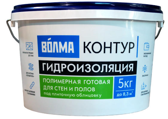 Волма Контур гидроизоляция полимерная (5кг)