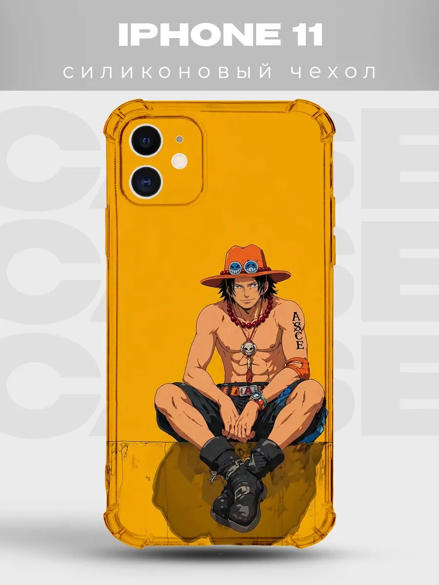 Чехол на iPhone 11 Ван Пис аниме Эйс