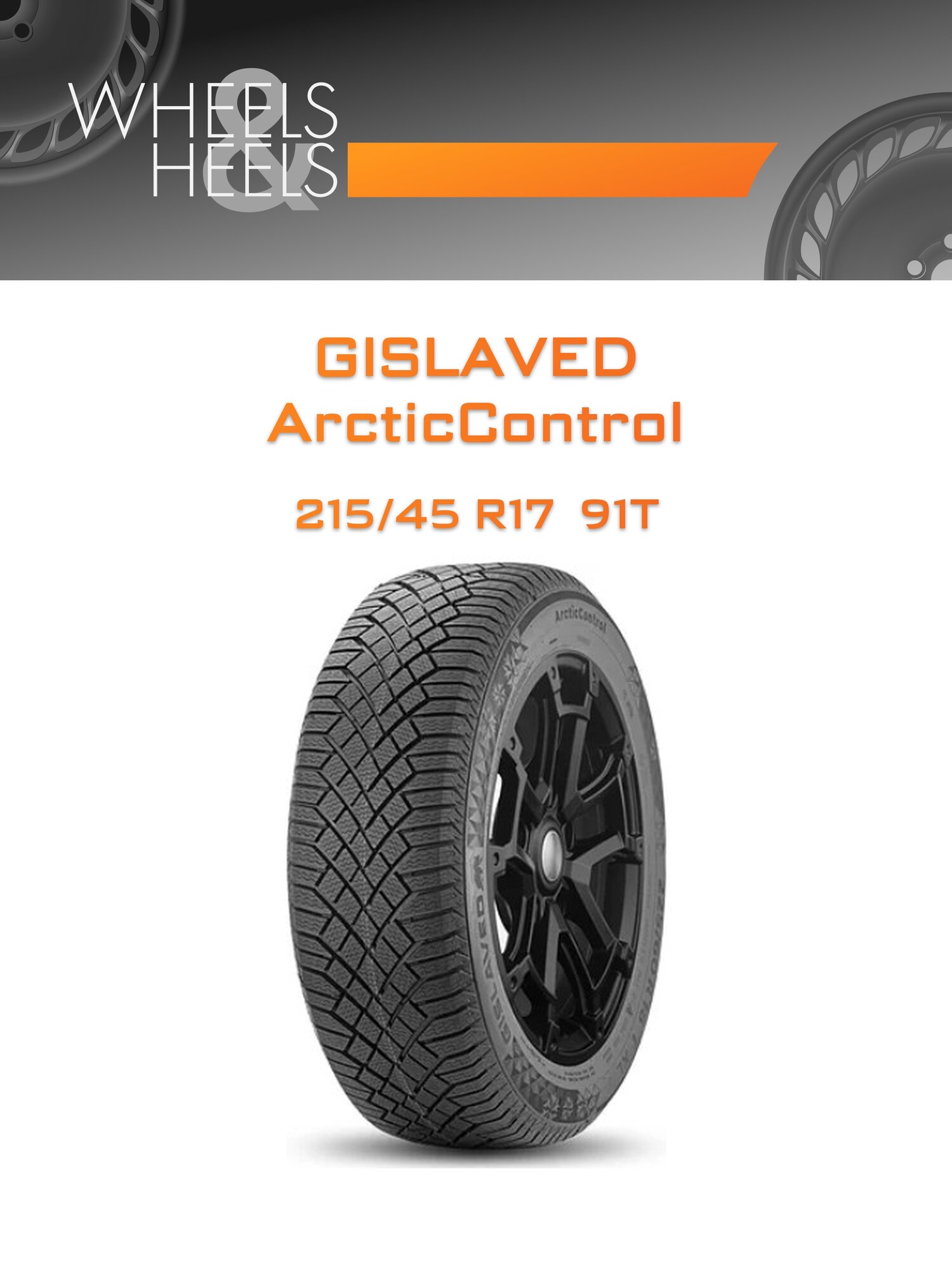 Шина автомобильная GISLAVED ArcticControl 215/45 R17 91T XL WINTER, зимняя, универсальная
