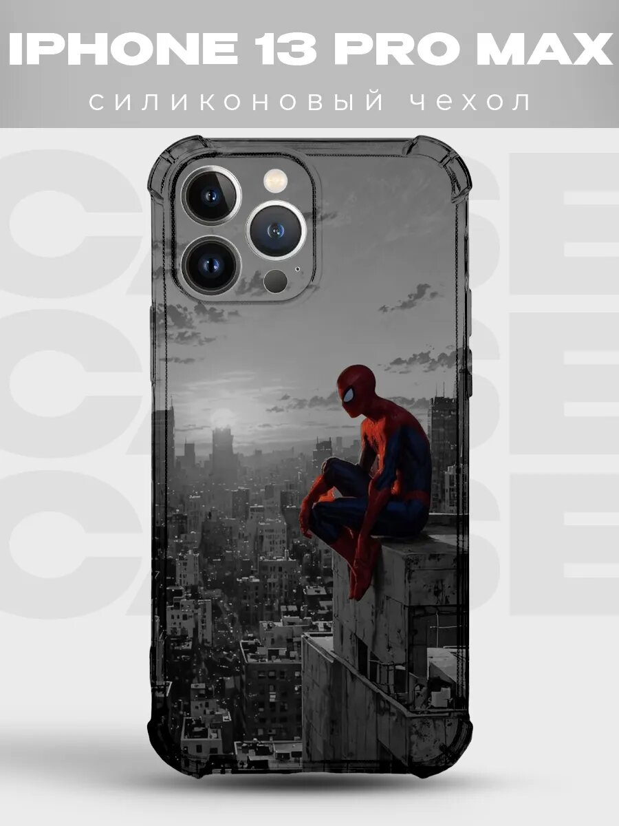Чехол на iPhone 13 Pro Max Человек-паук комикс spider man ма