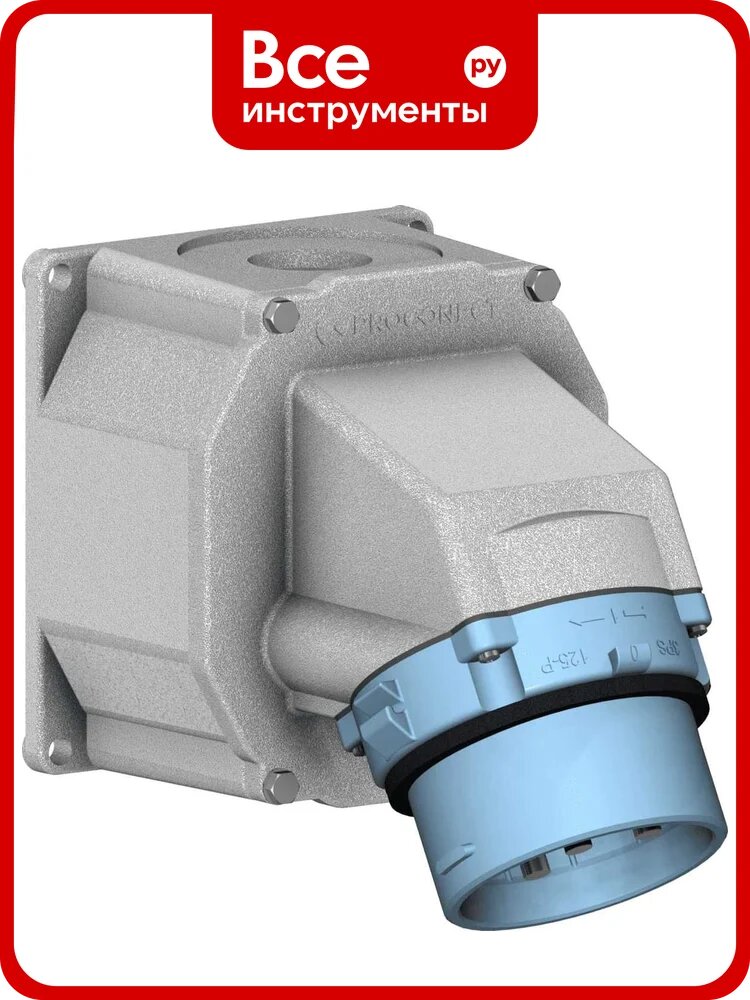 Вилка Proconect настенная накладная угловая 150A 3P+N+E 380V IP66/67 3PS9A3NE01 + 3PS9WAS