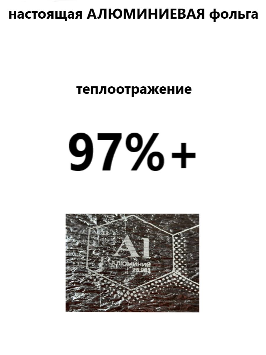12 м2 армофол тип А фольга для бани армированная стеклосеткой