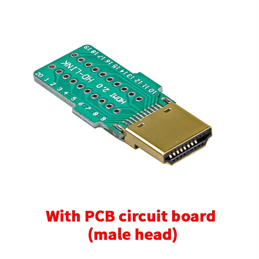 JCD DIY HDMI разъем-гнездо 19-контактно Male