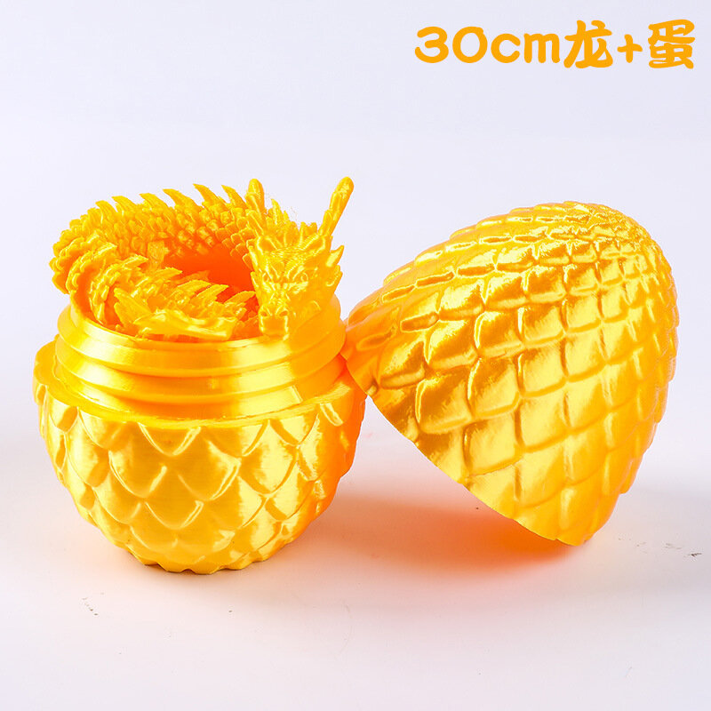 3D-печатный китайский дракон, декоративная фигурка, реалистичная модель дракона, подвижные суставы, игрушка-модель дракона, яйцо дракона.