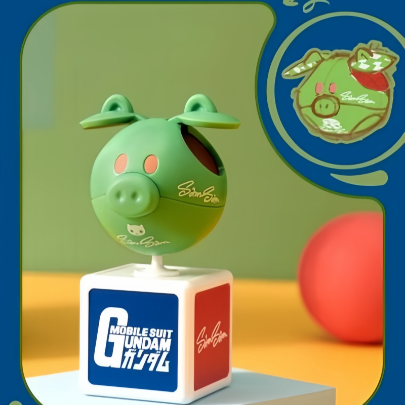 Bandai Gundam Pig Nose Series Blind Box - HARO, Одиночная фигурка для фанатов Gundam