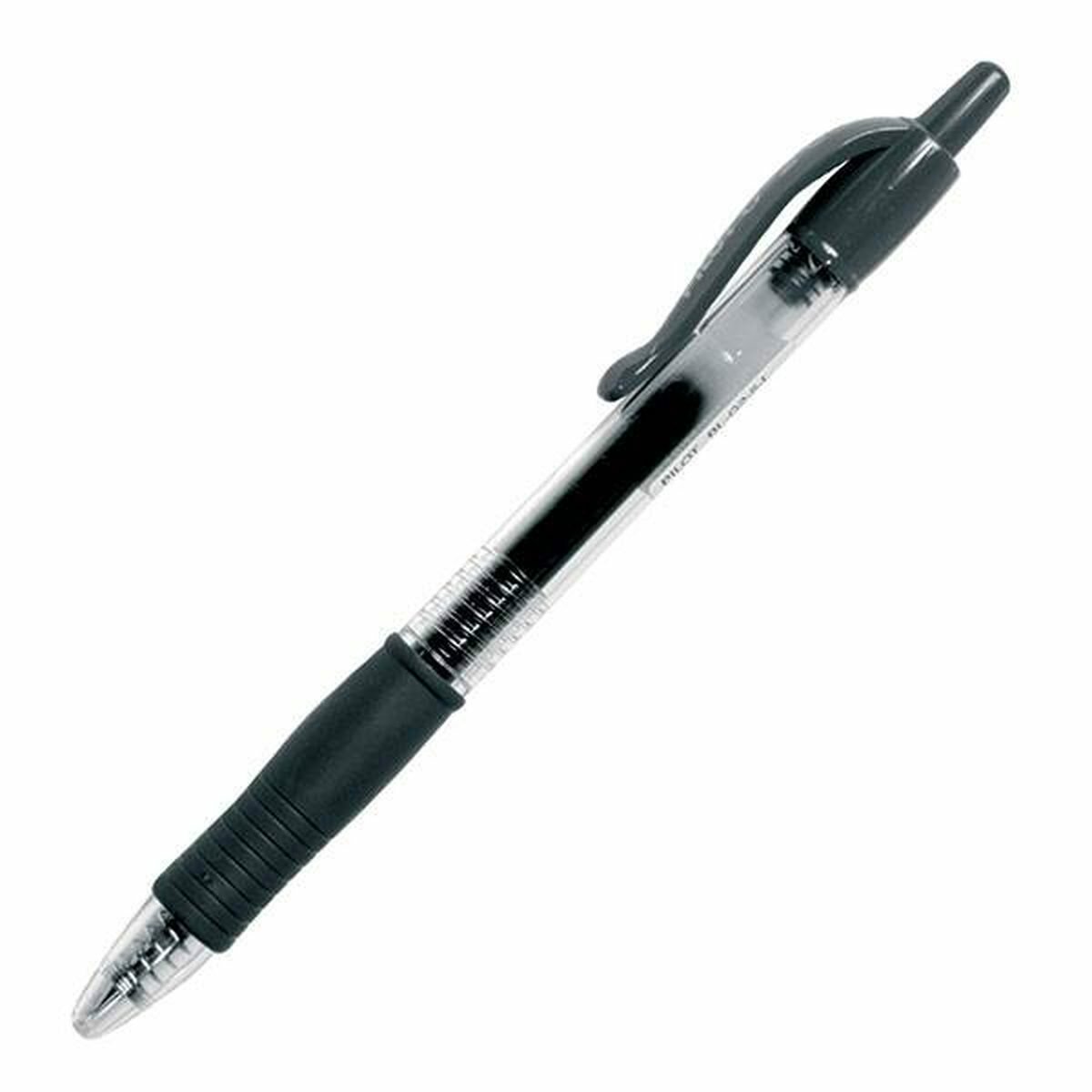 Ручка гелевая автоматическая Pilot BL-G2-5 (0.3мм, черная, резиновая манжетка) (BL-G2-5-B), 144шт.