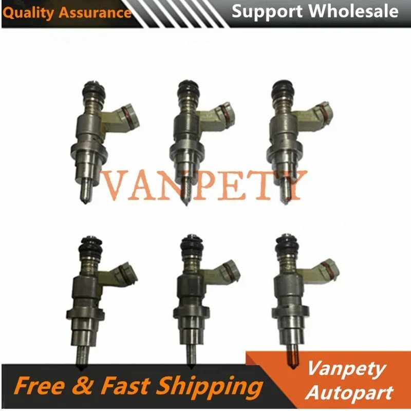 6 шт. топливная форсунка 23209-46131 для JZX110 1JE-FSE 1JZ-FSE V6 23209-46131 23250-46131 2325046131 1JE-FSE 1JZ-FSE V6