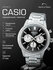 Наручные часы CASIO Edifice, серебряный, черный