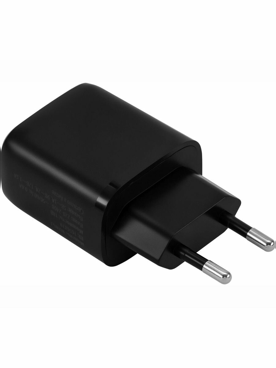 Зарядное устройство Buro сетевое, 18 Вт, 3 А QC, USB-A, универсальное, черное (BUWG18P100BK)
