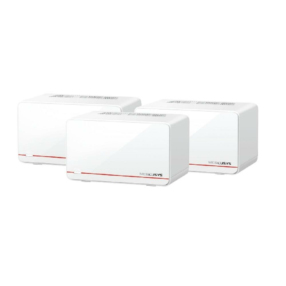 Mesh-система Mercusys BE6500 Halo H37BE 3-pack, Wi-Fi 7, 2 х 2,5 Гбит/с, WPA3-SAE, до 5760 Мбит/с, белый