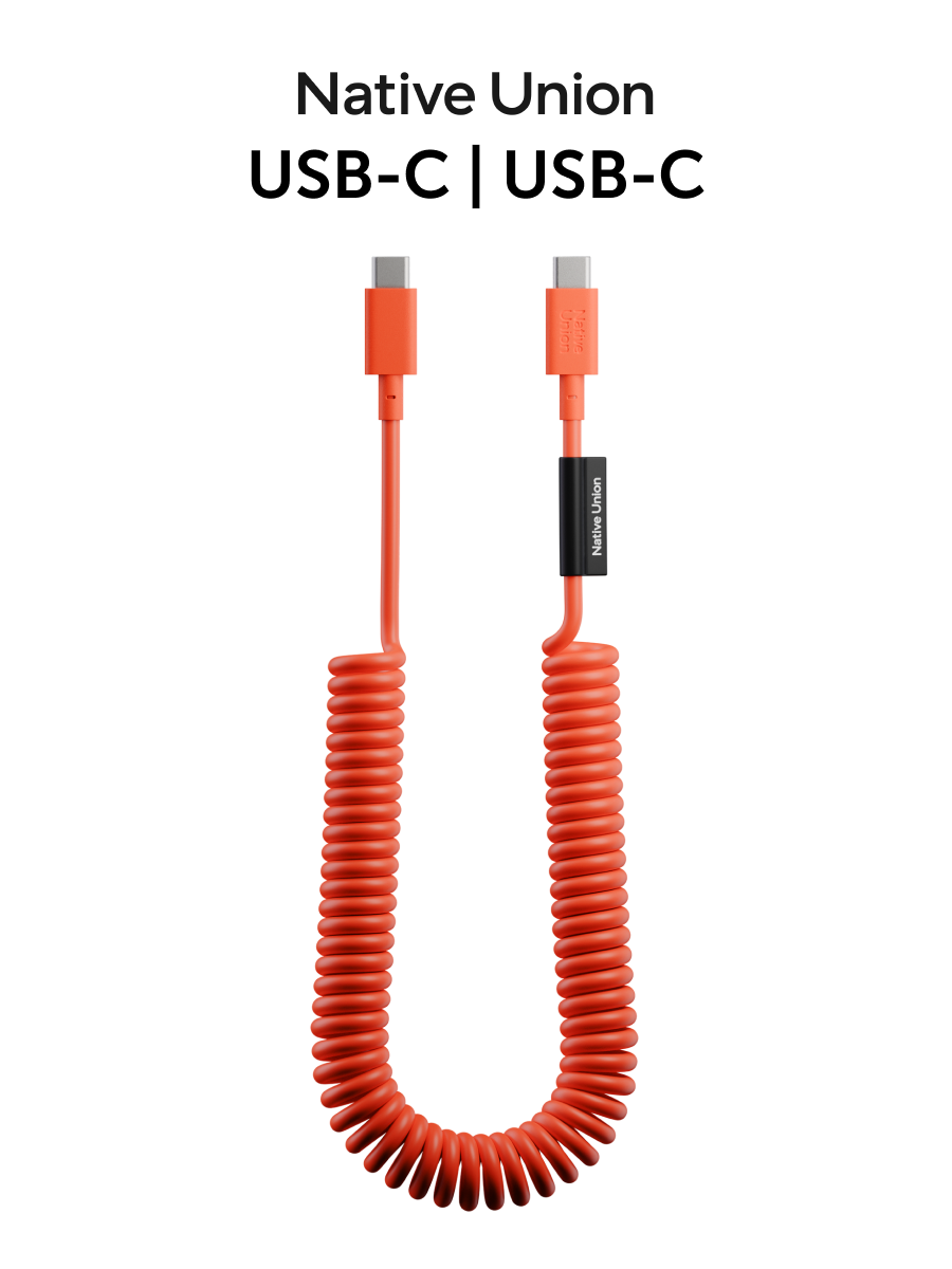Кабель зарядный Native Union POP CABLE XL USB-C/USB-C, 60W, длина 2,4 м, цвет: ярко-красный
