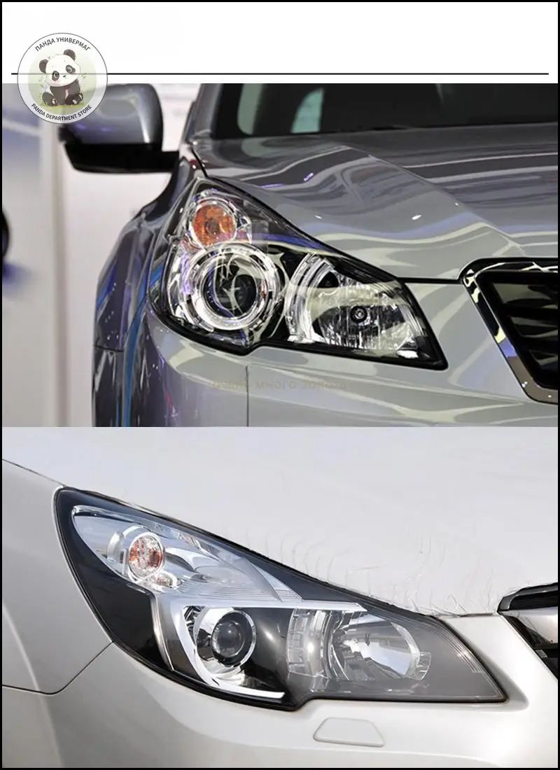 Пара стекол фар для Subaru Outback 2009–2014, поликарбонат, 2 шт