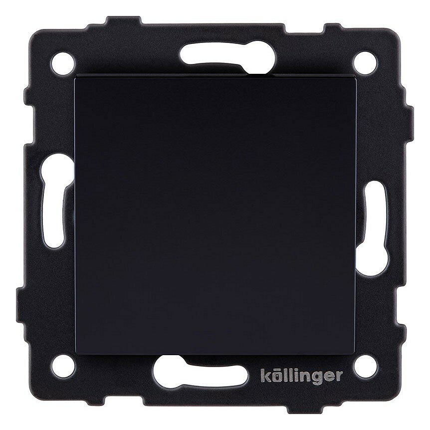 Выключатель одноклавишный без рамки Kollinger REA-S-001BK