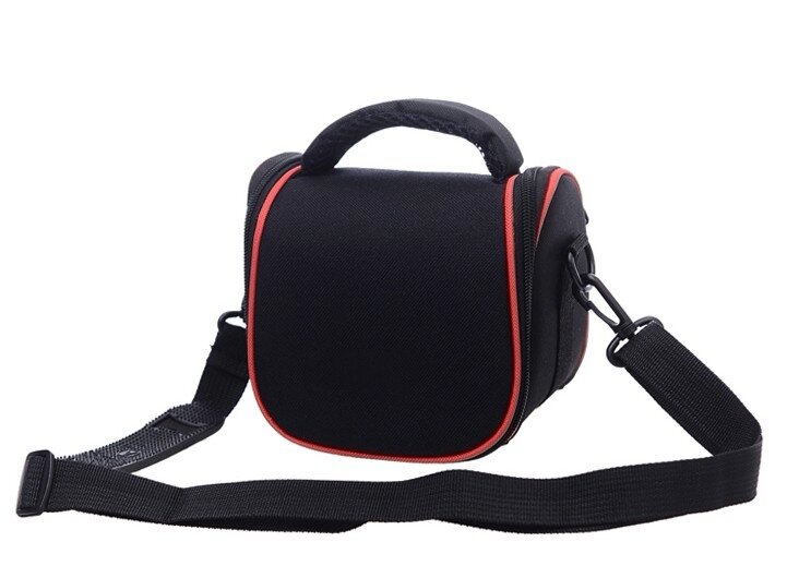Чехол-сумка MyPads KTT-1534 для фотоаппарата Canon EOS 760D/EOS 200D/EOS 1100D из материала красно-черная