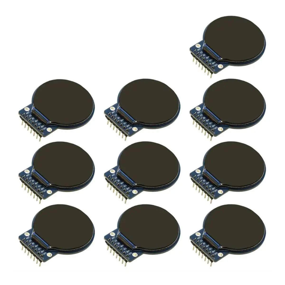 10 шт. круглых TFT LCD-дисплеев диагональю 1,28 дюйма, совместимых с ESP32.